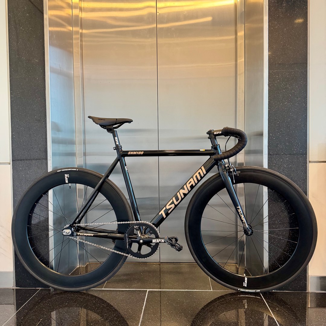 Tsunami fixie bike/frame set $330/complete bike $659/alloy wheels/track ...