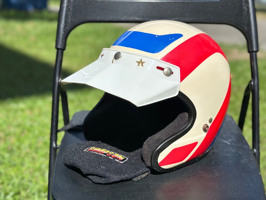 Vintage Simpson monkey helmet for lambretta vespa skuter, Hobbies ...