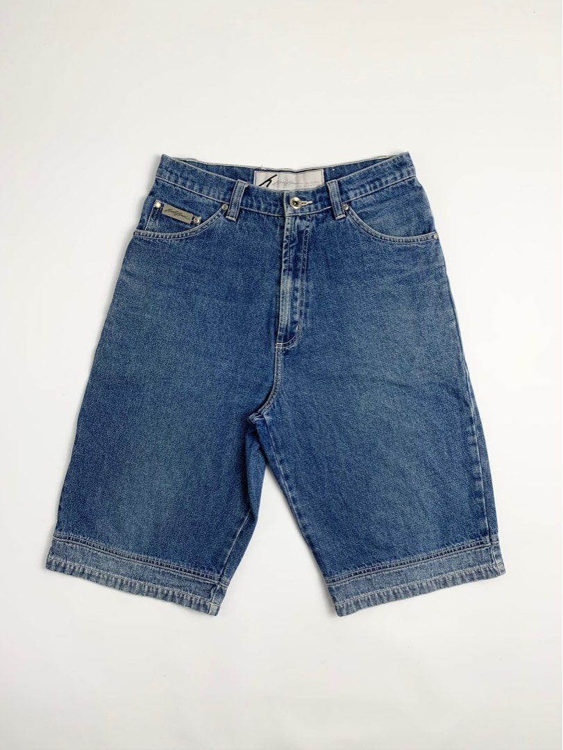 Y2k Karl Kani Jorts Pants With Iconic Kani Pocket, Fesyen Pria, Pakaian ...