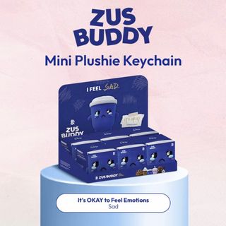 Zus Buddy Sad Blue Buddy Plushie, Hobbies & Toys, Toys & Games on Carousell