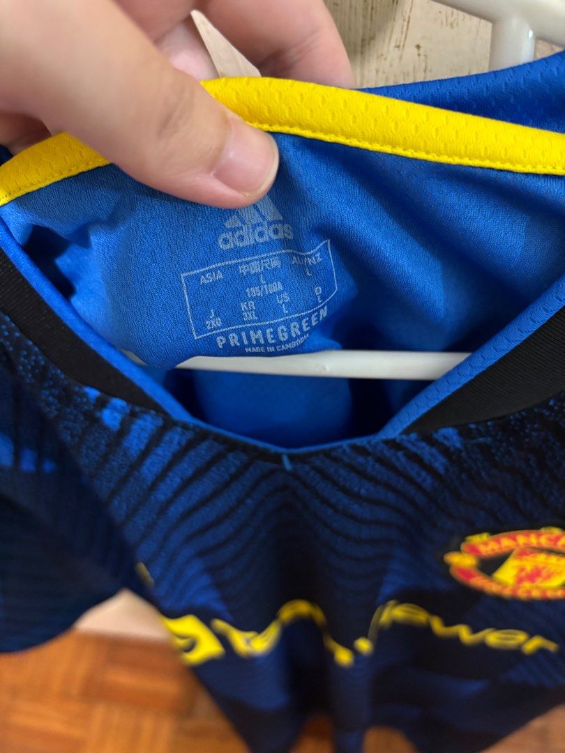 Adidas Manchester United 2021-2022 (21/22) Third Kit Jersey Jersi with ...