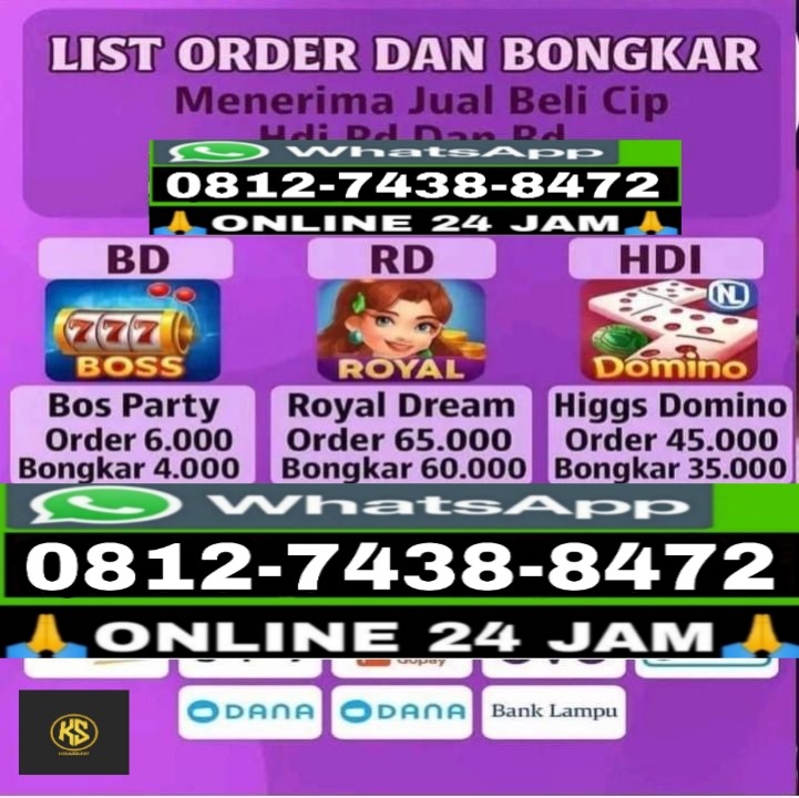 Agen resmi jual beli chip resmi higgs domino island proses cepat 24 jam ...