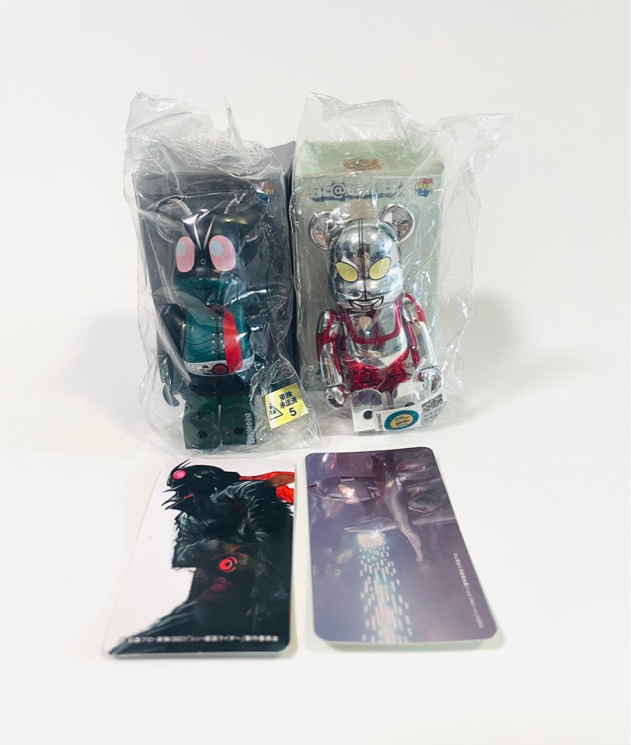Bearbrick Series 44/46 [SET] Shin Ultraman & Kamen Rider No.1 (Hero ...