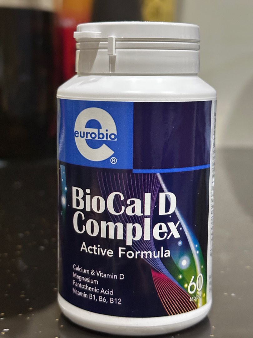 EuroBio Cal D Complex Active Formula, Health & Nutrition, Health ...