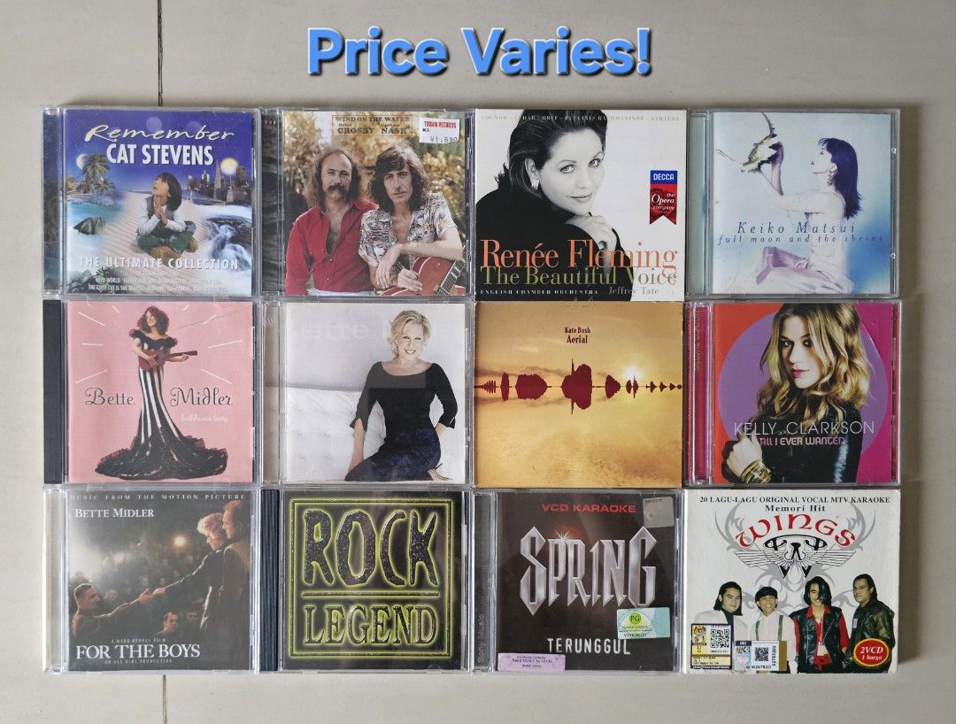 CD,VCD,Remember Cat Stevens,David Crosby & Graham Nash,Renee Fleming ...