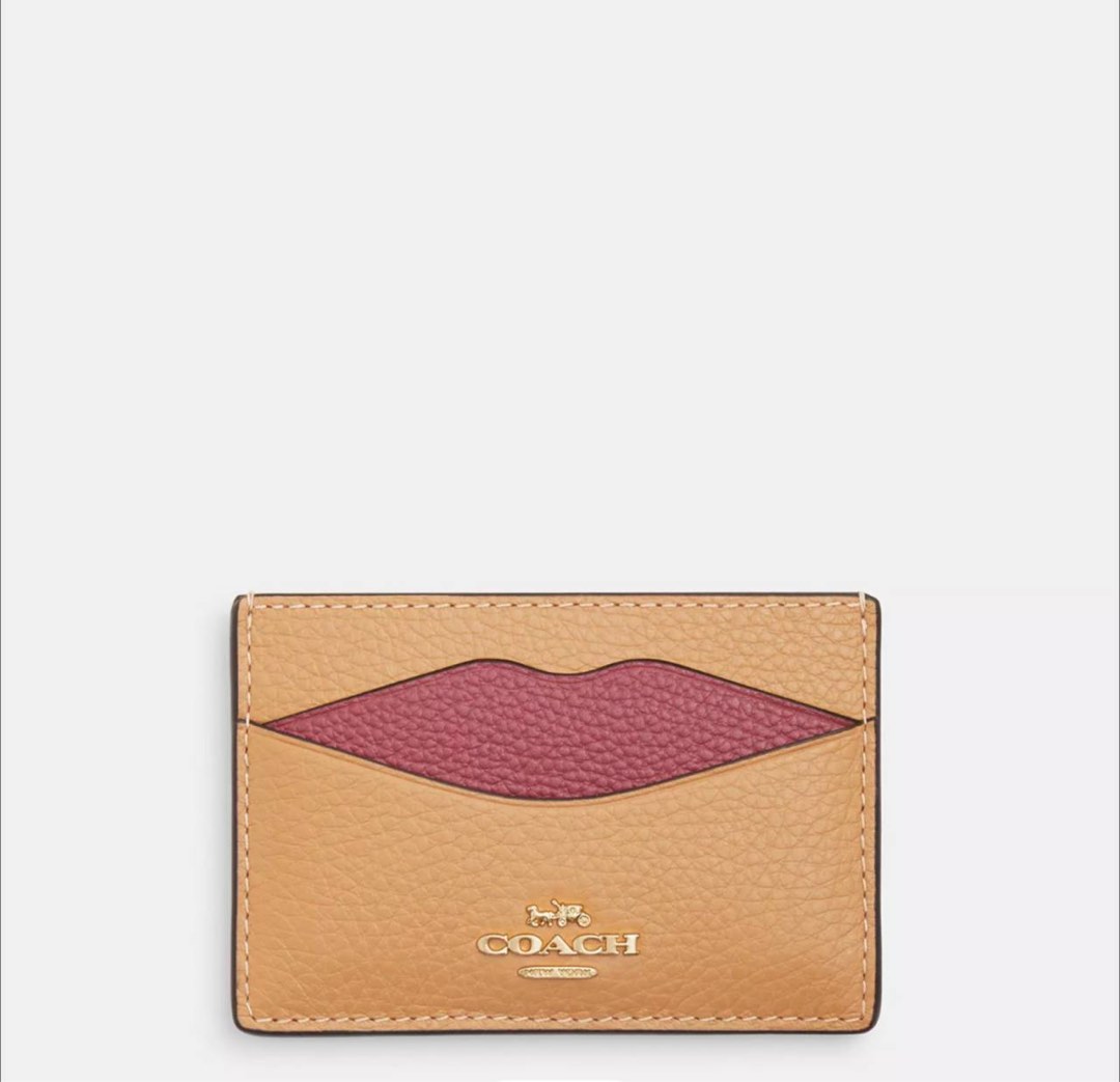 Coach Lip Card Case, Luxury, Bags & Wallets on Carousell