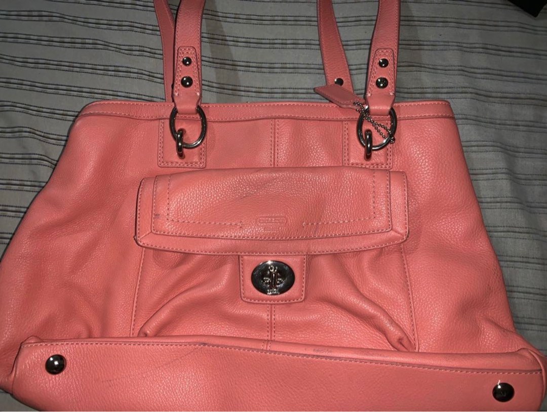 Coach Penelope Pebbled Leather Tote F19264, Women's Fashion, Bags ...