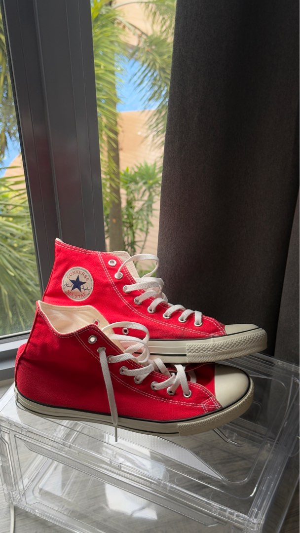 Converse Chuck Taylor All Star High Cut Red, Men's Fashion, Footwear ...