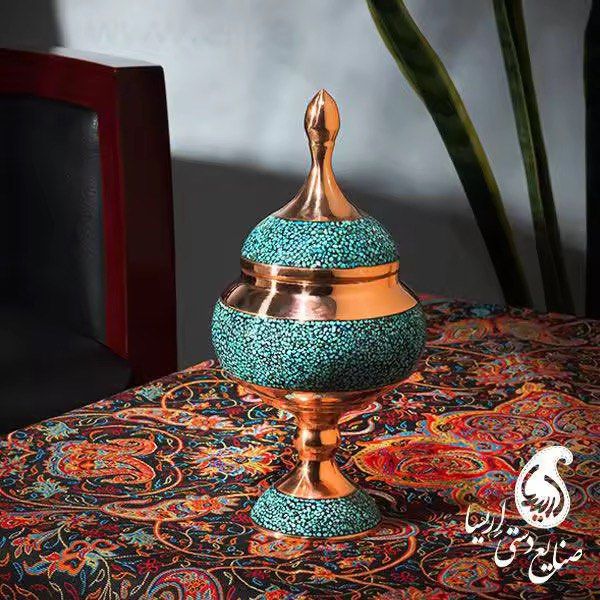 Cooper Firoozeh Koobi original (Torqouise with cooper )Persian ...