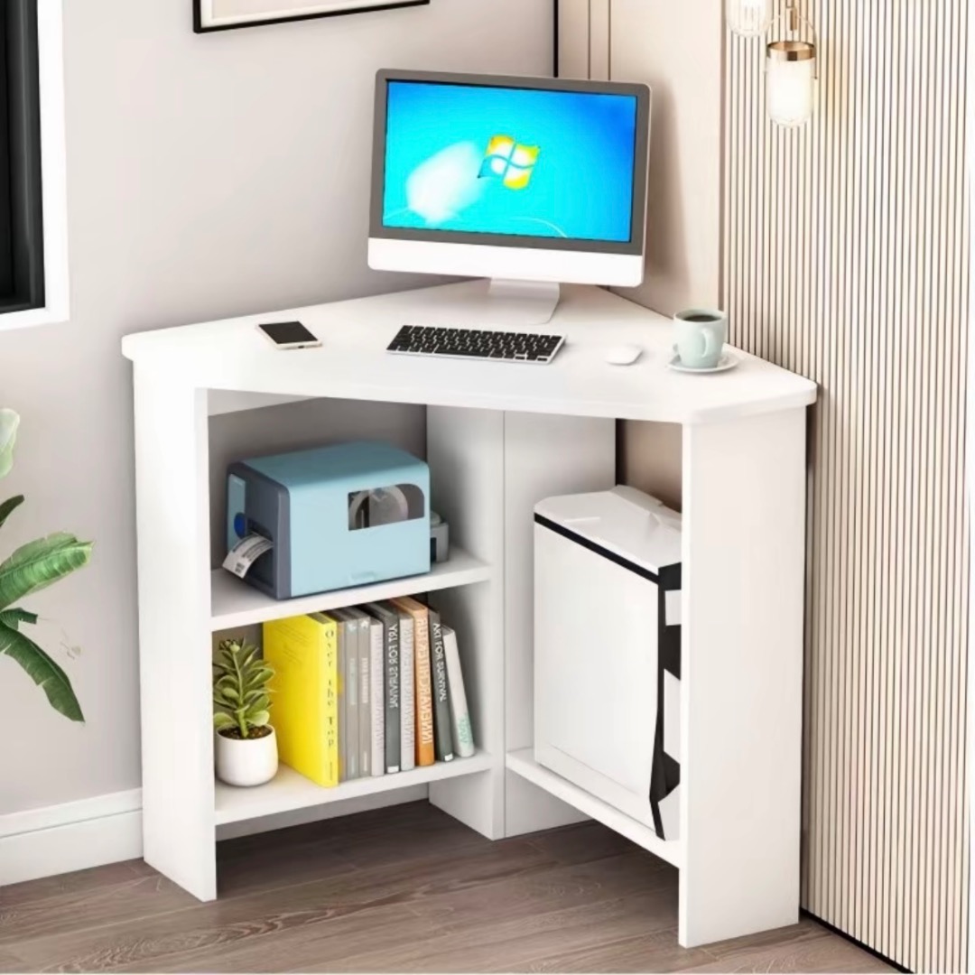 Corner Computer Desk | Compact Study Table | Space Saving Work Desk ...