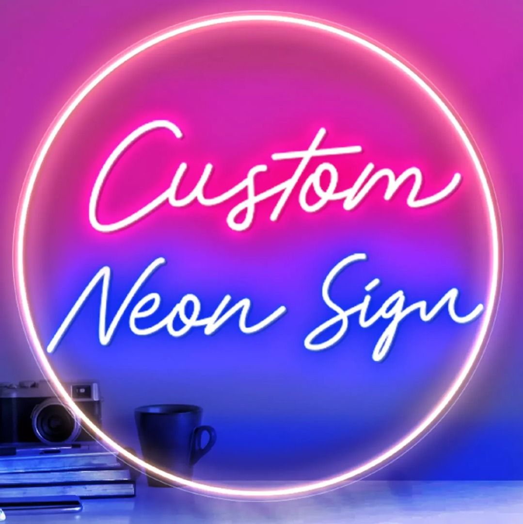 Custom Neon Sign Big Size LED Neon Light Wall Decor for Home Business ...