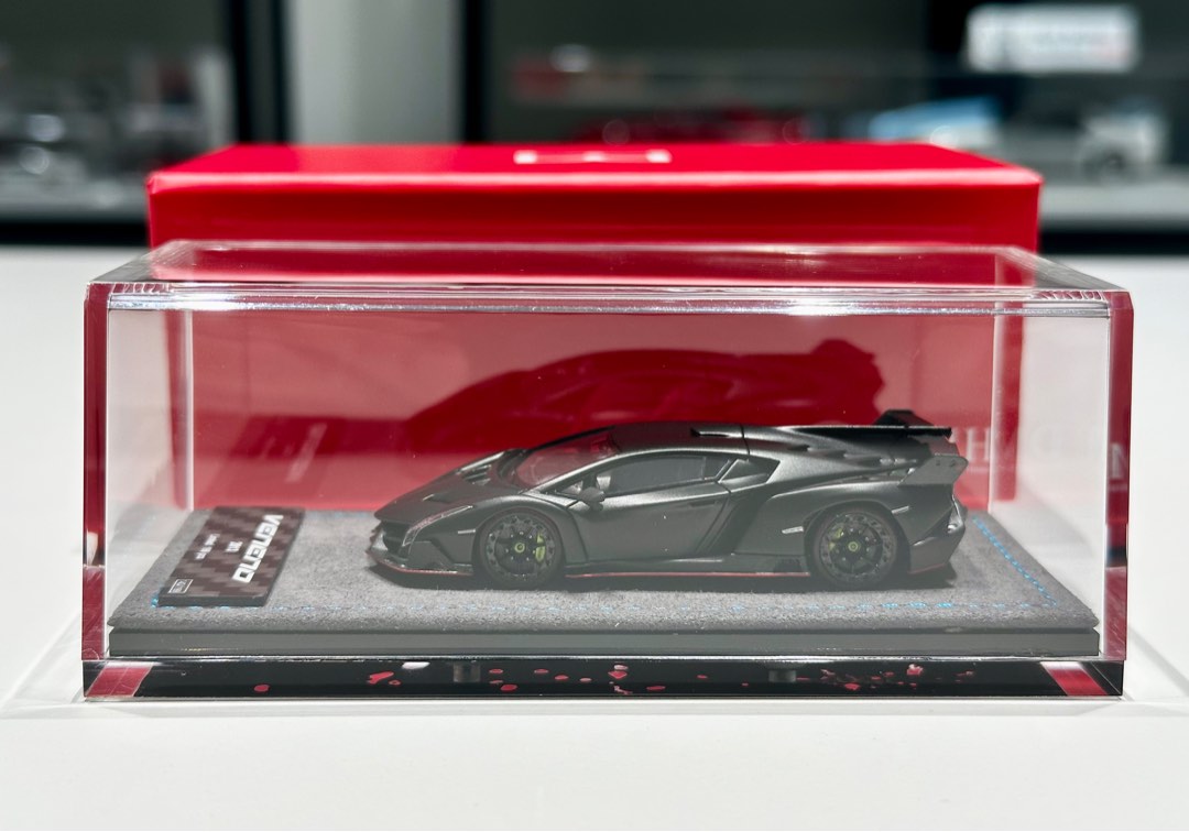 DMH x RW 1/64 Lamborghini Veneno Matt Black - Free delivery for order ...