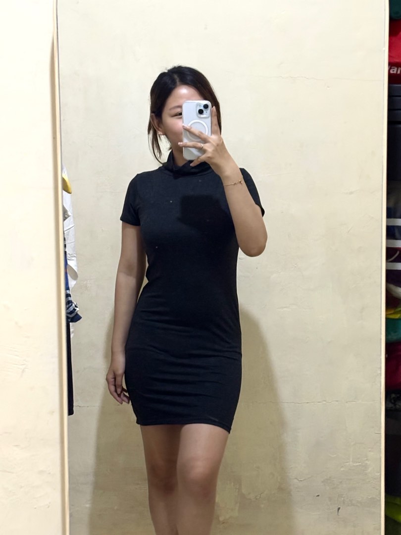 Dress press body, Fesyen Wanita, Pakaian Wanita, Gaun & Rok di Carousell