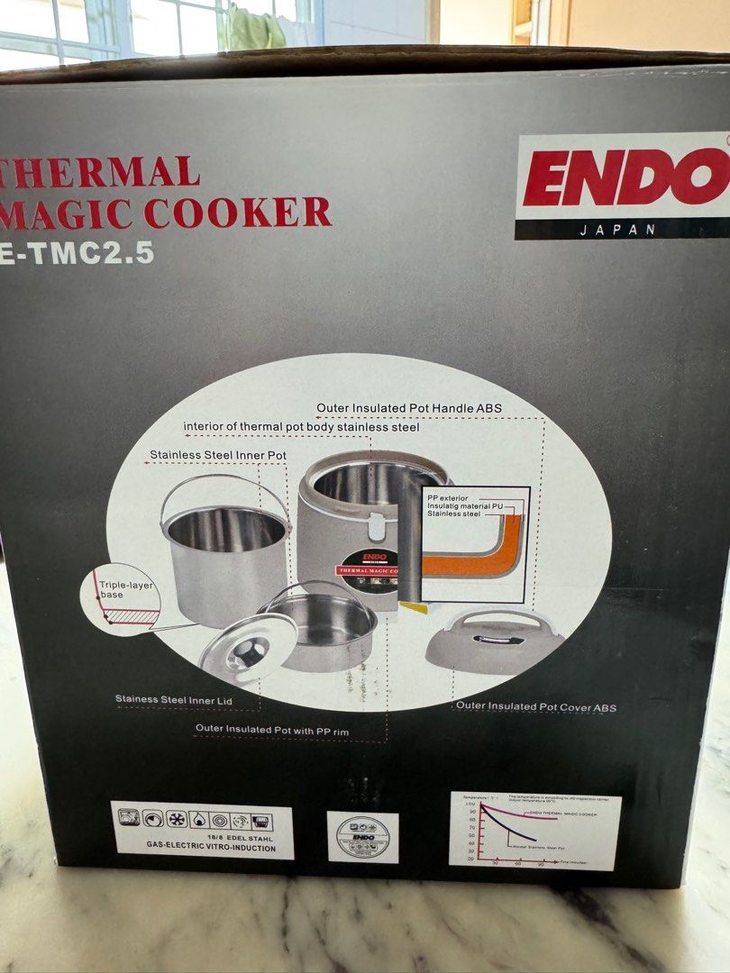 Endo Thermal Magic Cooker E-TMC2.5 - 2.5L, TV & Home Appliances ...