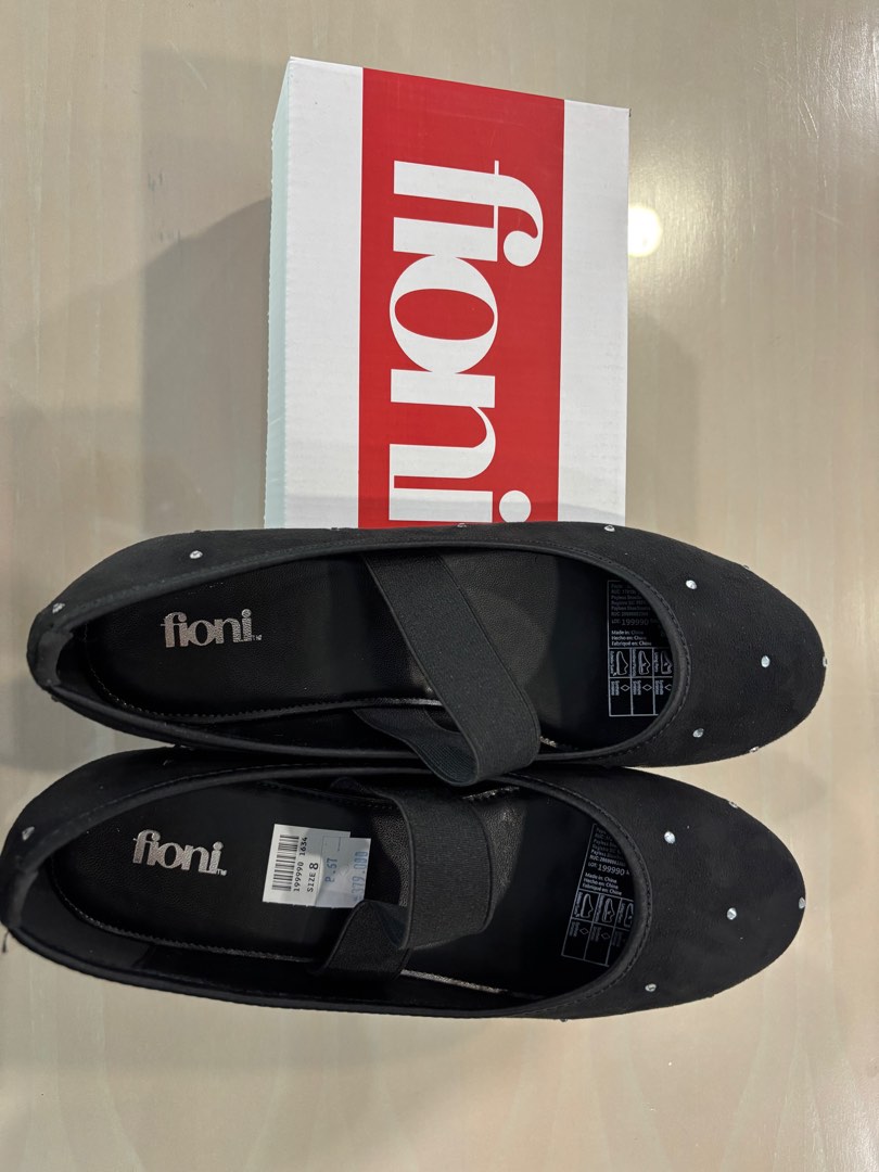 Flat shoes hitam fioni payless, Fesyen Wanita, Sepatu di Carousell