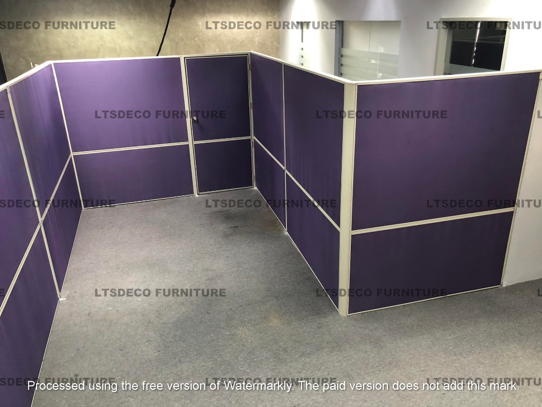 FULL FABRIC PANEL PARTITION \ OFFICE PARTITION, Furniture & Home Living ...