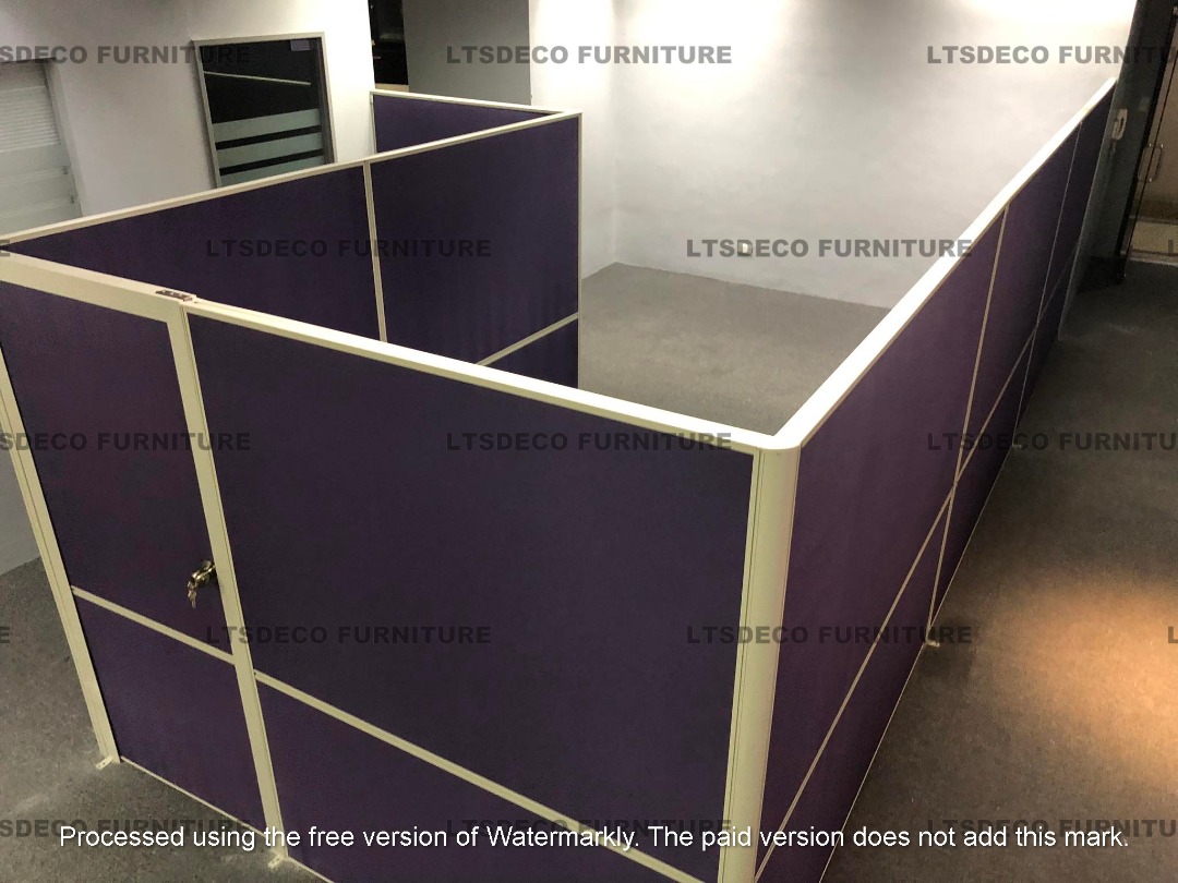 FULL FABRIC PANEL PARTITION \ OFFICE PARTITION, Furniture & Home Living ...