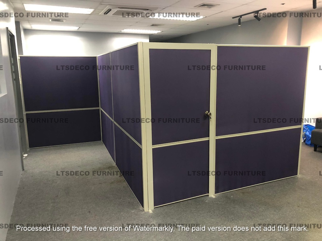 FULL FABRIC PANEL PARTITION \ OFFICE PARTITION, Furniture & Home Living ...