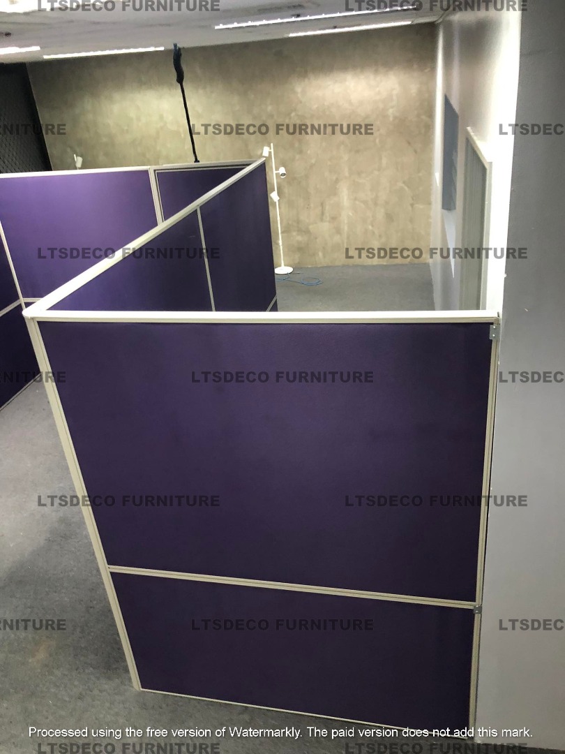 FULL FABRIC PANEL PARTITION \ OFFICE PARTITION, Furniture & Home Living ...