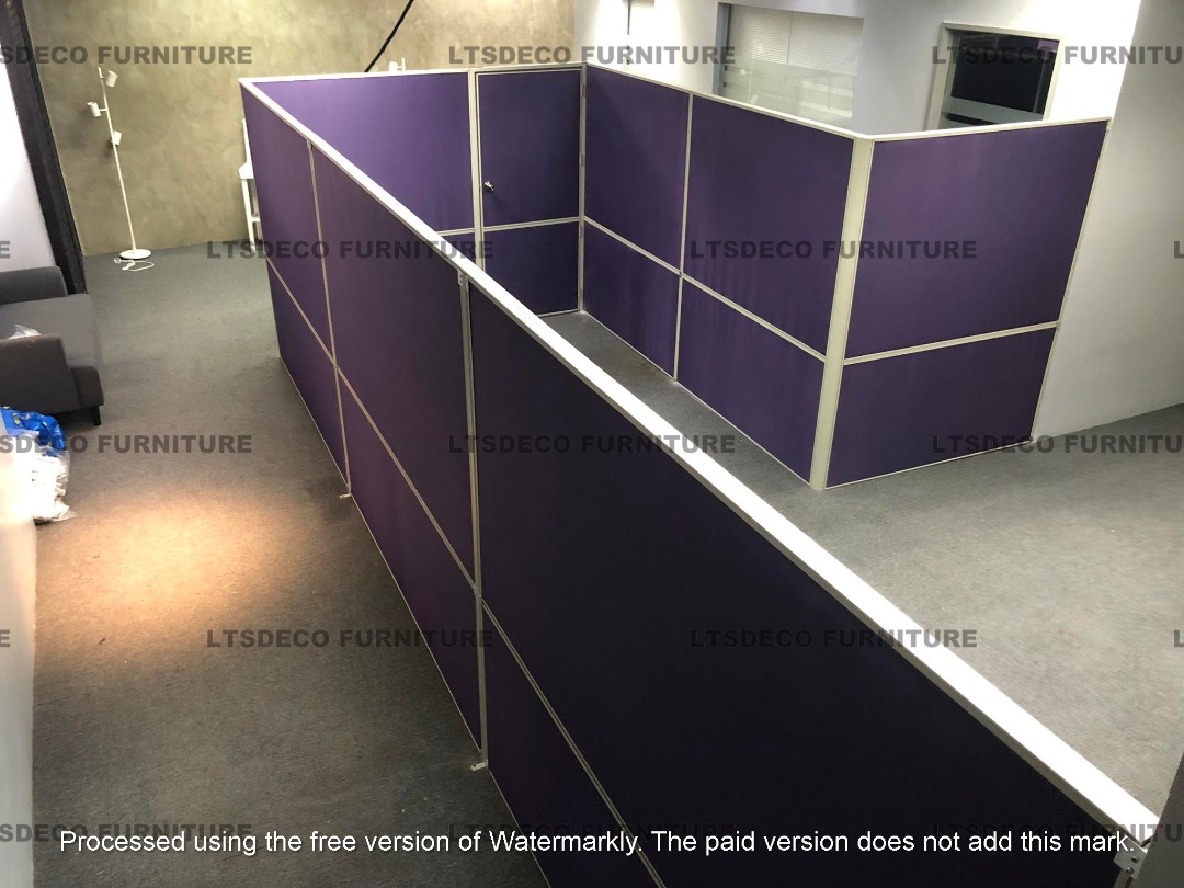 FULL FABRIC PANEL PARTITION \ OFFICE PARTITION, Furniture & Home Living ...