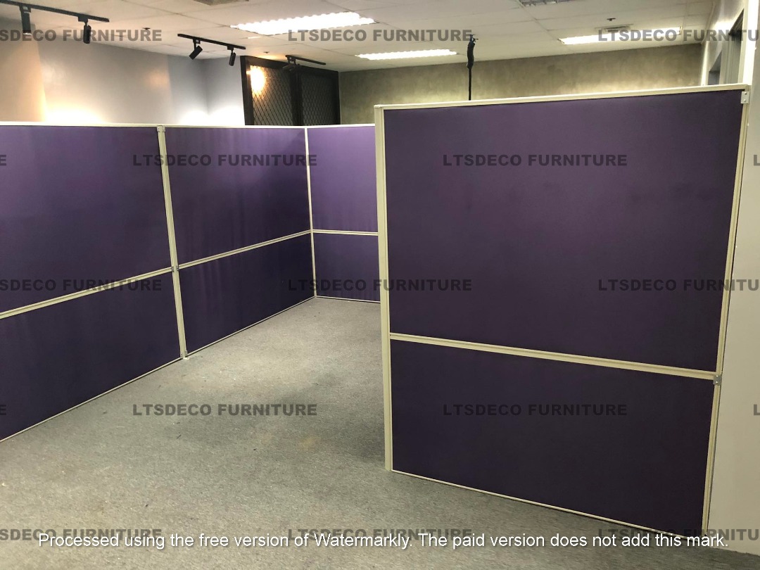 FULL FABRIC PANEL PARTITION \ OFFICE PARTITION, Furniture & Home Living ...