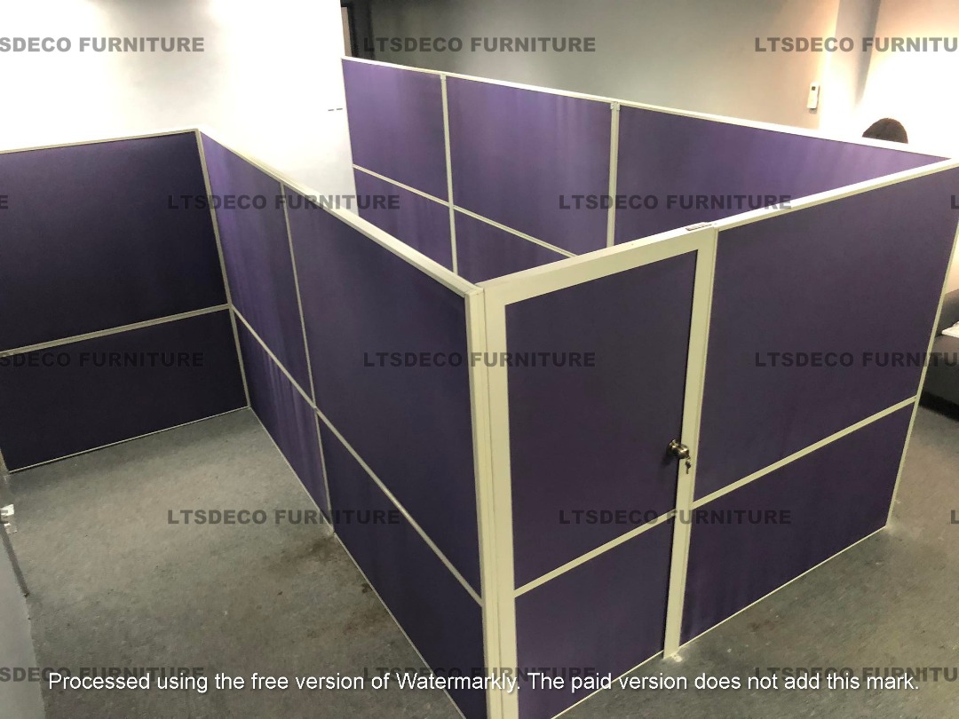 FULL FABRIC PANEL PARTITION \ OFFICE PARTITION, Furniture & Home Living ...