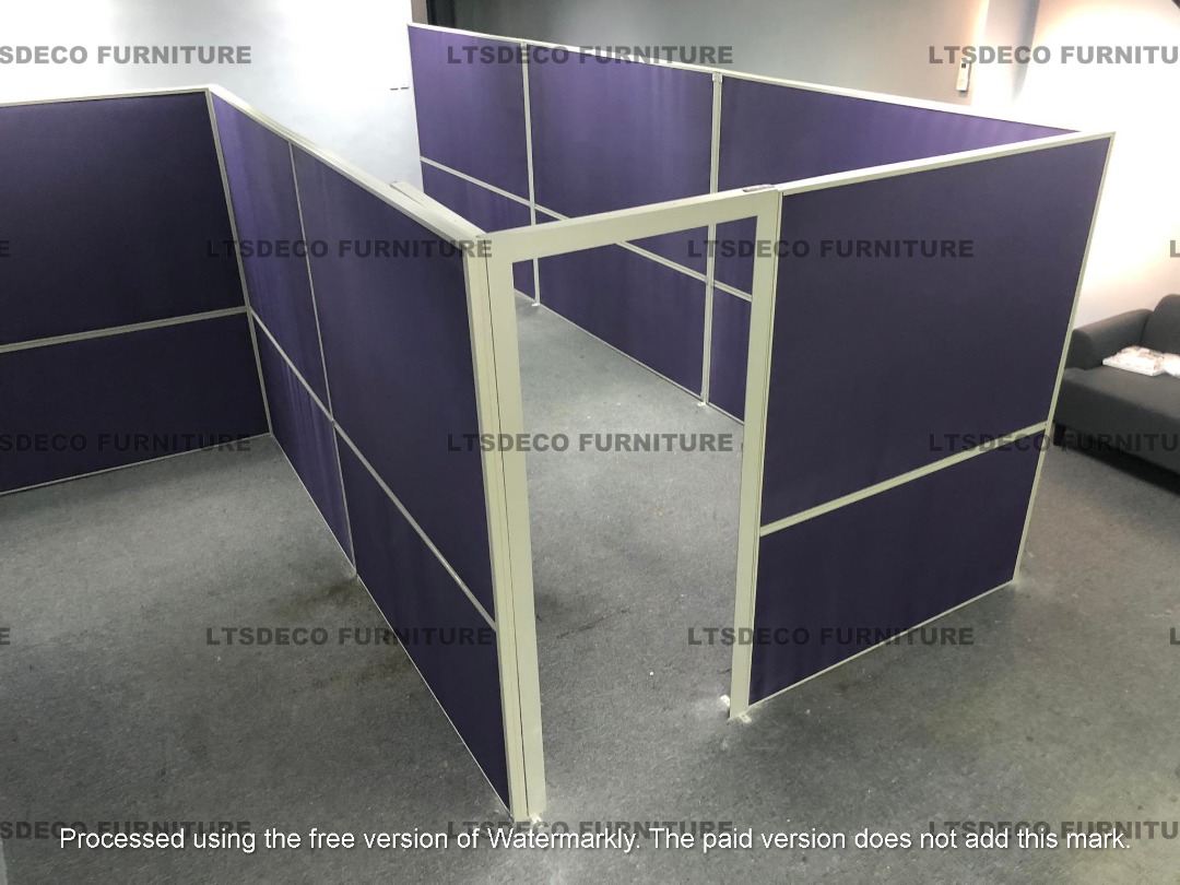 FULL FABRIC PANEL PARTITION \ OFFICE PARTITION, Furniture & Home Living ...