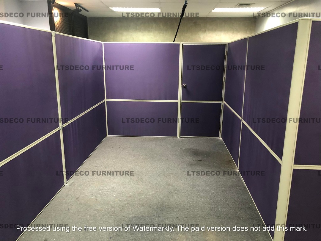 FULL FABRIC PANEL PARTITION \ OFFICE PARTITION, Furniture & Home Living ...