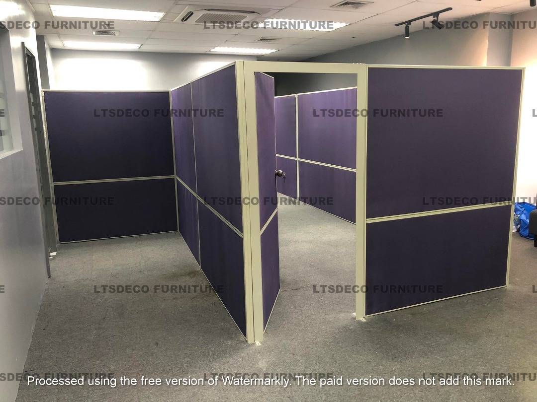 FULL FABRIC PANEL PARTITION \ OFFICE PARTITION, Furniture & Home Living ...