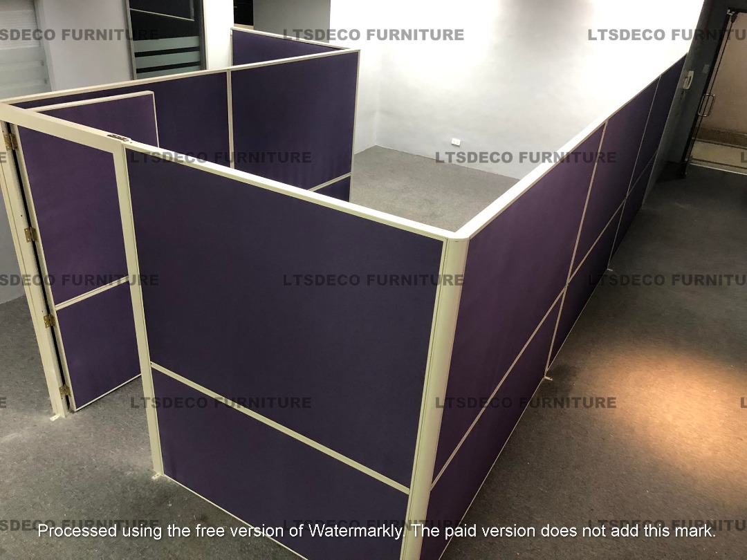 FULL FABRIC PANEL PARTITION \ OFFICE PARTITION, Furniture & Home Living ...