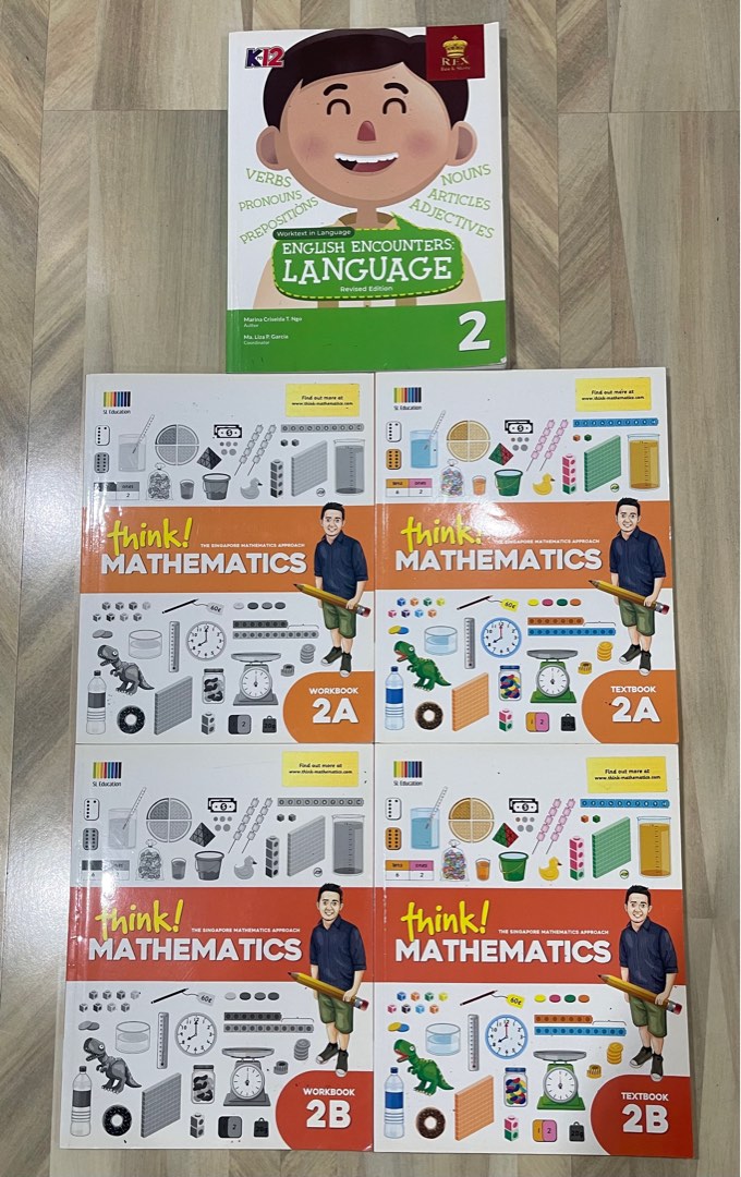 Grade 2 Books English Encounters Language, Think Mathematics The ...
