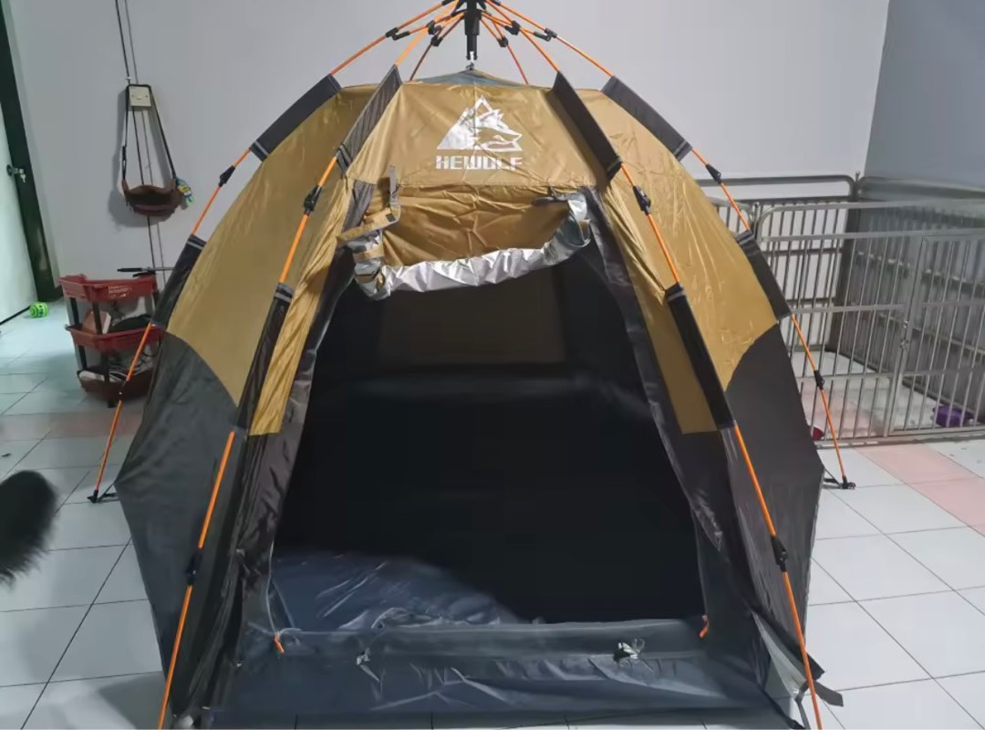 Hexagon Auto Tent, Sports Equipment, Hiking & Camping on Carousell