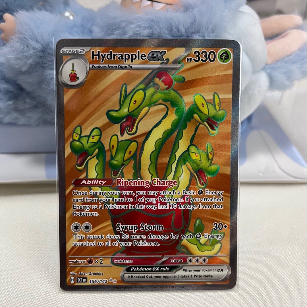 HYDRAPPLE EX 156/142 POKEMON CARD FROM STELLAR CROWN PACK, Hobbies ...