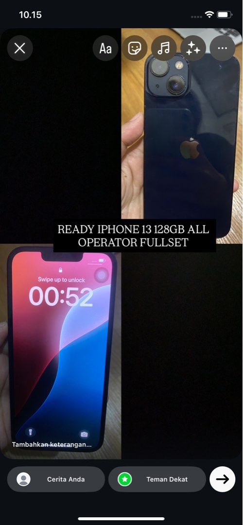 IPhone 13 128GB inter fullset bh 90+ all operator, Telepon Seluler & Tablet, iPhone, iPhone 13 ...