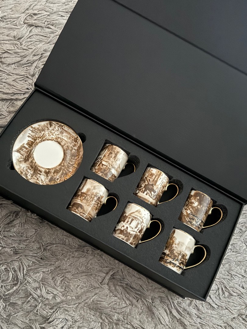 Luzerne 6 pc ceramic tea cup set SG60, Furniture & Home Living ...