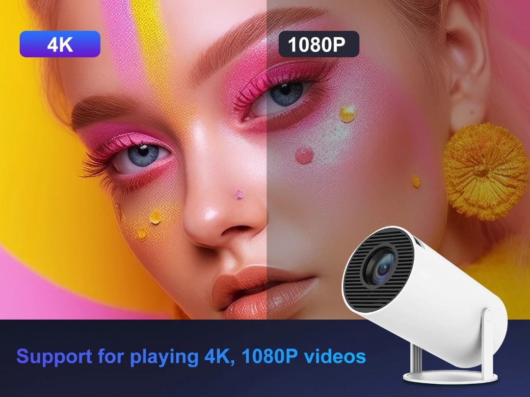 Magcubic HY300 Pro Projector 200ANSI Native 720P Wireless Screen ...
