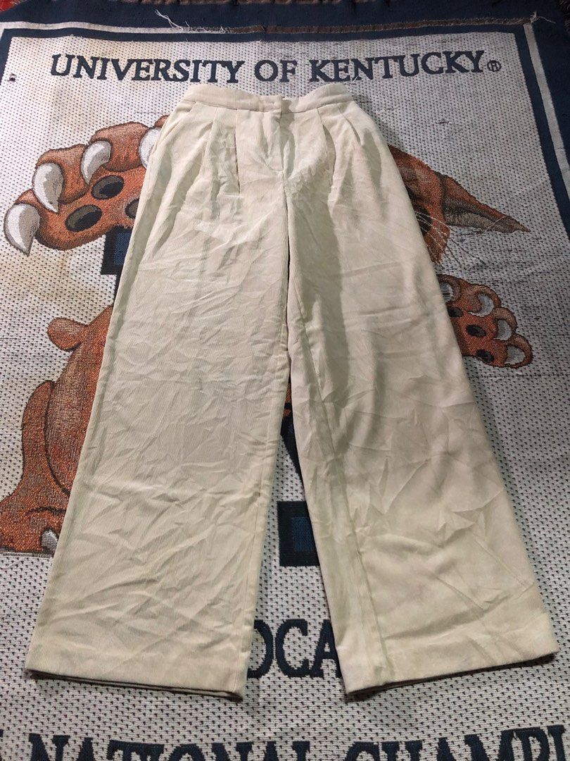 Mango Baggy Palazo Slack Pants, Women's Fashion, Bottoms, Other Bottoms ...