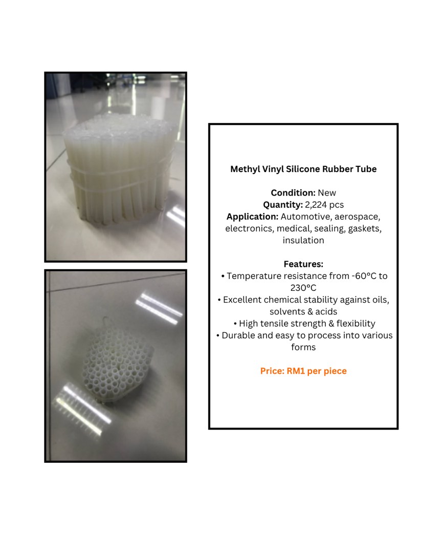 Methyl Vinyl Silicone Rubber Tube, Computers & Tech, Parts ...