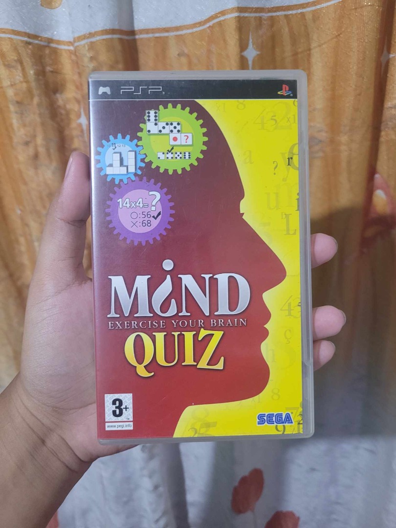 Mind Quiz: Exercise Your Brain PSP UMD (with manuals), Video Gaming ...