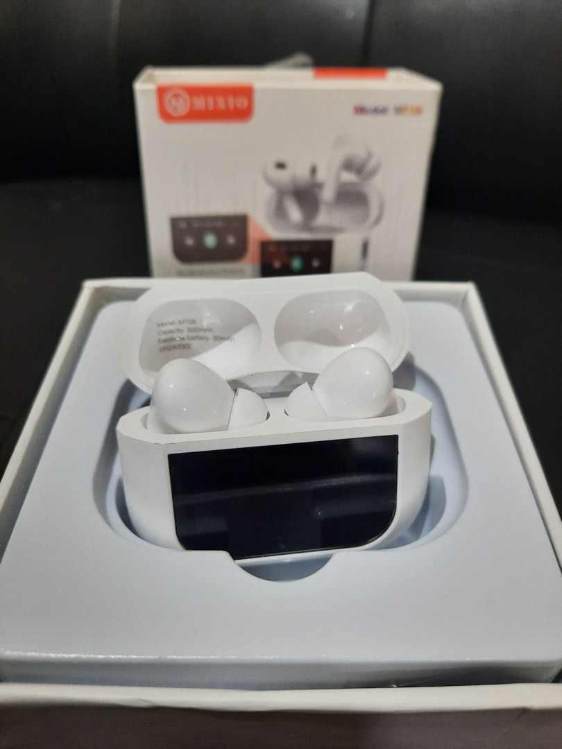 MIXIO MT-08 LCD ANC TWS Bluetooth Earphone - Smart Touchscreen, Musik ...