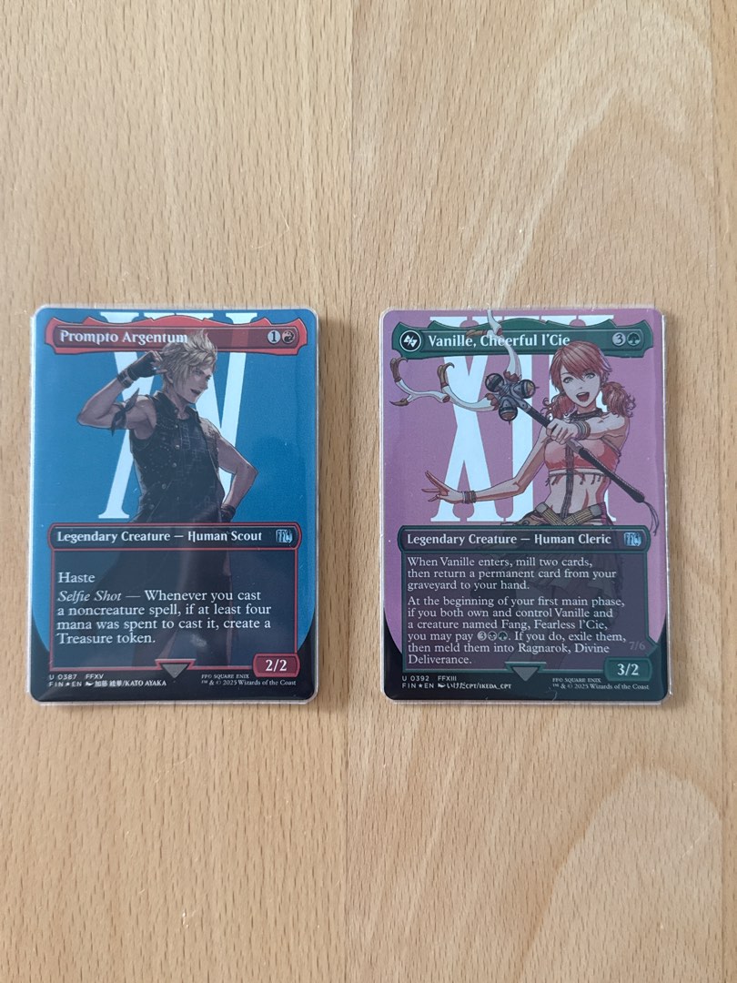MTG Final Fantasy Foil Vanille & Prompto, Hobbies & Toys, Toys & Games ...