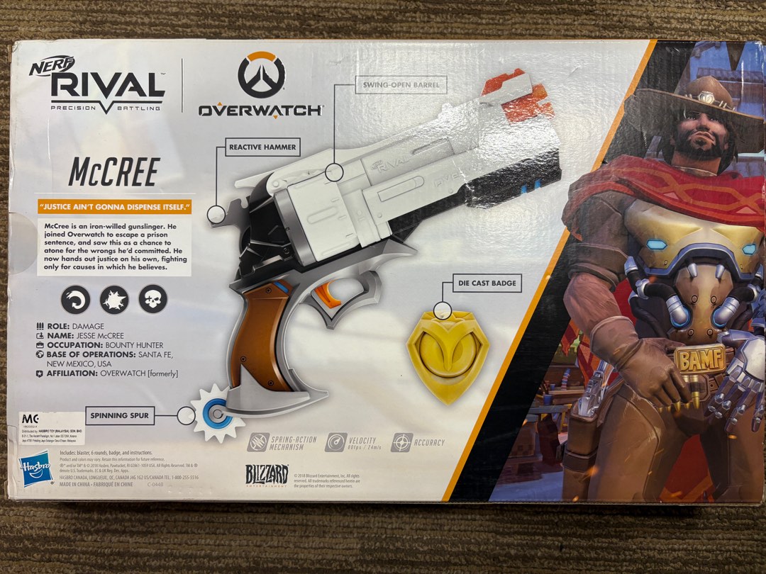 Nerf Rival Overwatch McCree Blaster, Hobbies & Toys, Toys & Games on ...