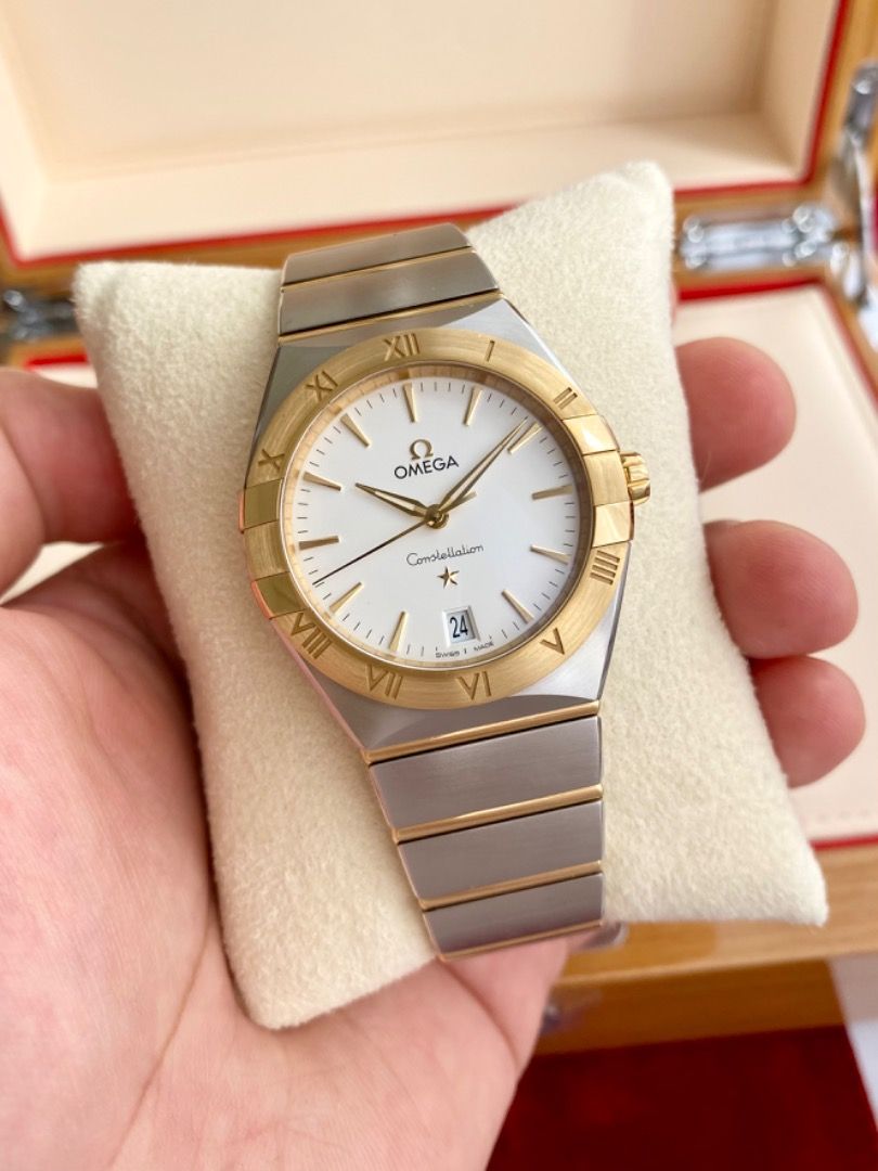OMEGA Constellation Yellow-Gold Steel 36mm, Luxury, Watches on Carousell