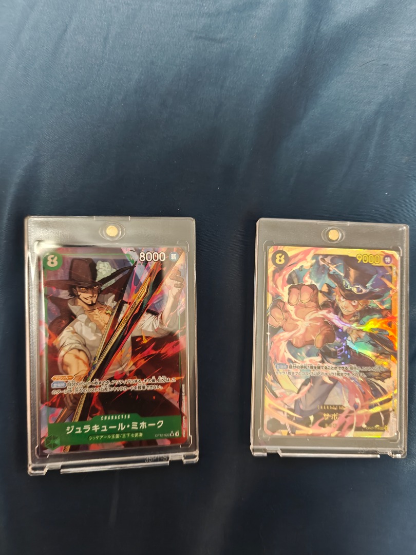 One Piece Card Game - Mihawk OP12 Parallel & Sabo OP07 SEC, Hobbies ...