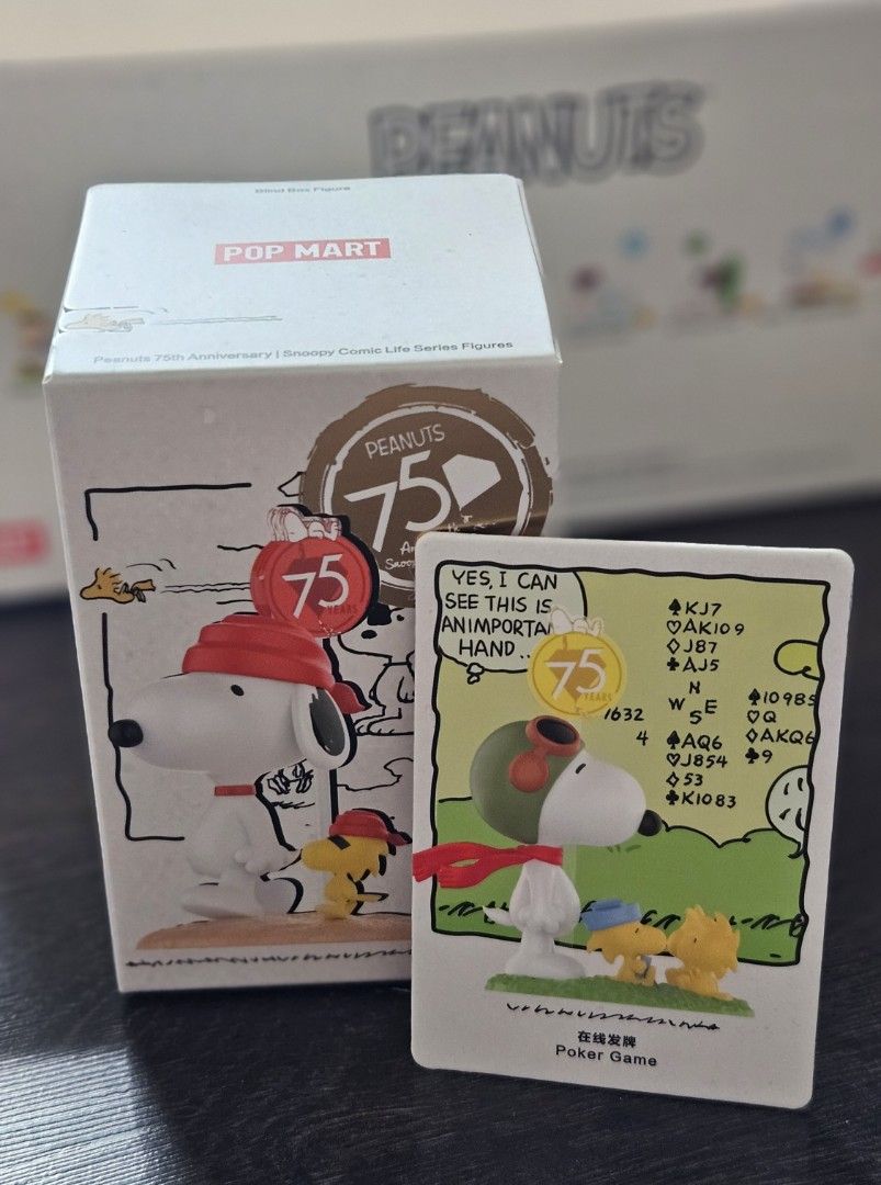Peanuts 75th Anniversary | Snoopy Comic Life Series Figures - Poker ...