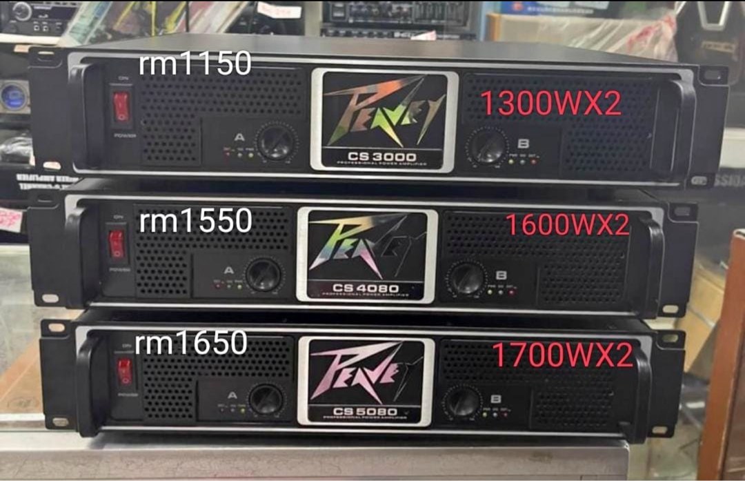 Peavey power amplifier ready stock baru stock, Audio, Soundbars ...