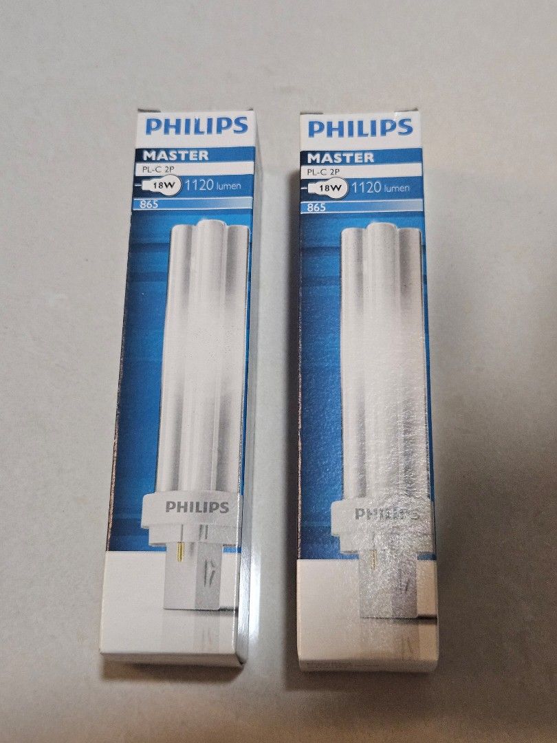 Philips Master PLC 2P 18W 1120 Lumens, Furniture & Home Living ...