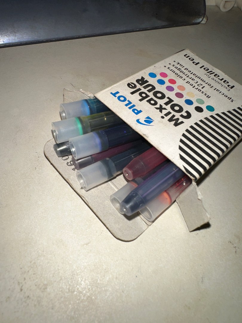 Pilot Mixable Colour Parallel Pen Set, Hobbies & Toys, Stationery ...