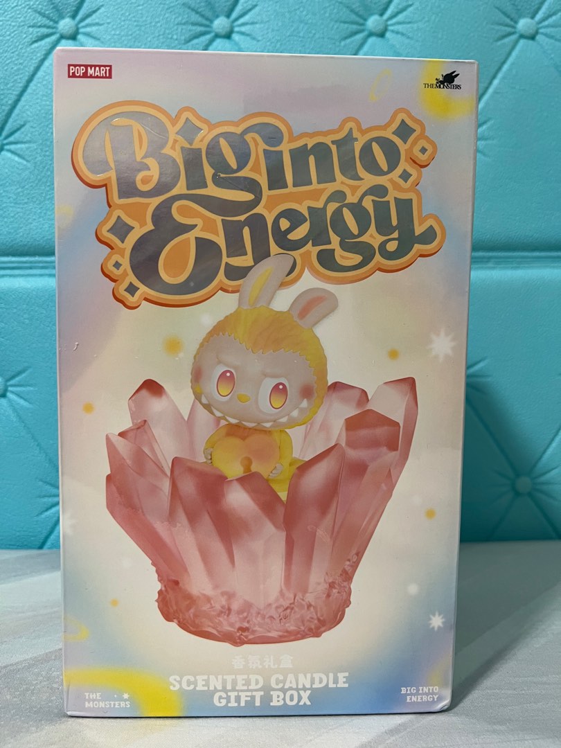 Popmart Labubu Big Into Energy Scented Candle Gift Box, Hobbies & Toys ...