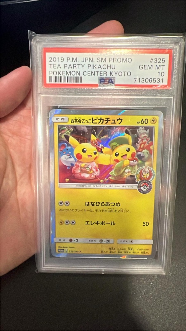 PSA 10 Tea Party Pikachu Pokemon Center Kyoto NOT Pokemon Pikachu Promo ...
